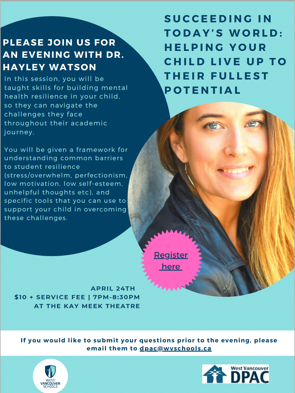 An evening with Dr. Hayley Watson: “Succeeding in Today’s World ...
